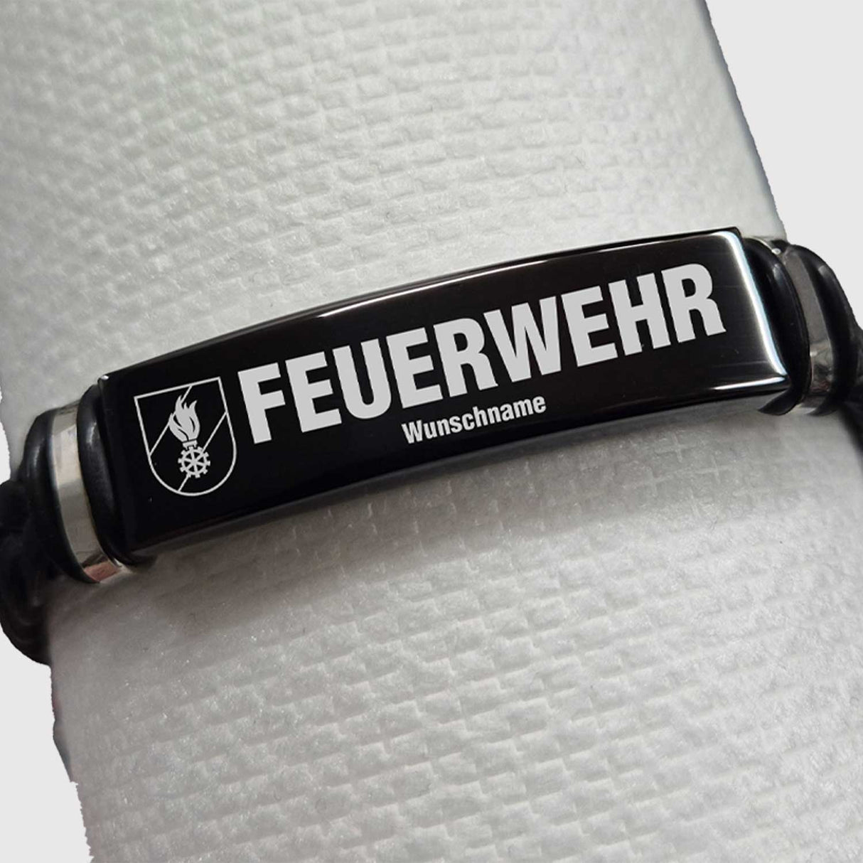 Feuerwehr Lederarmband personalisiert - Individuelles Armband - Fire ...